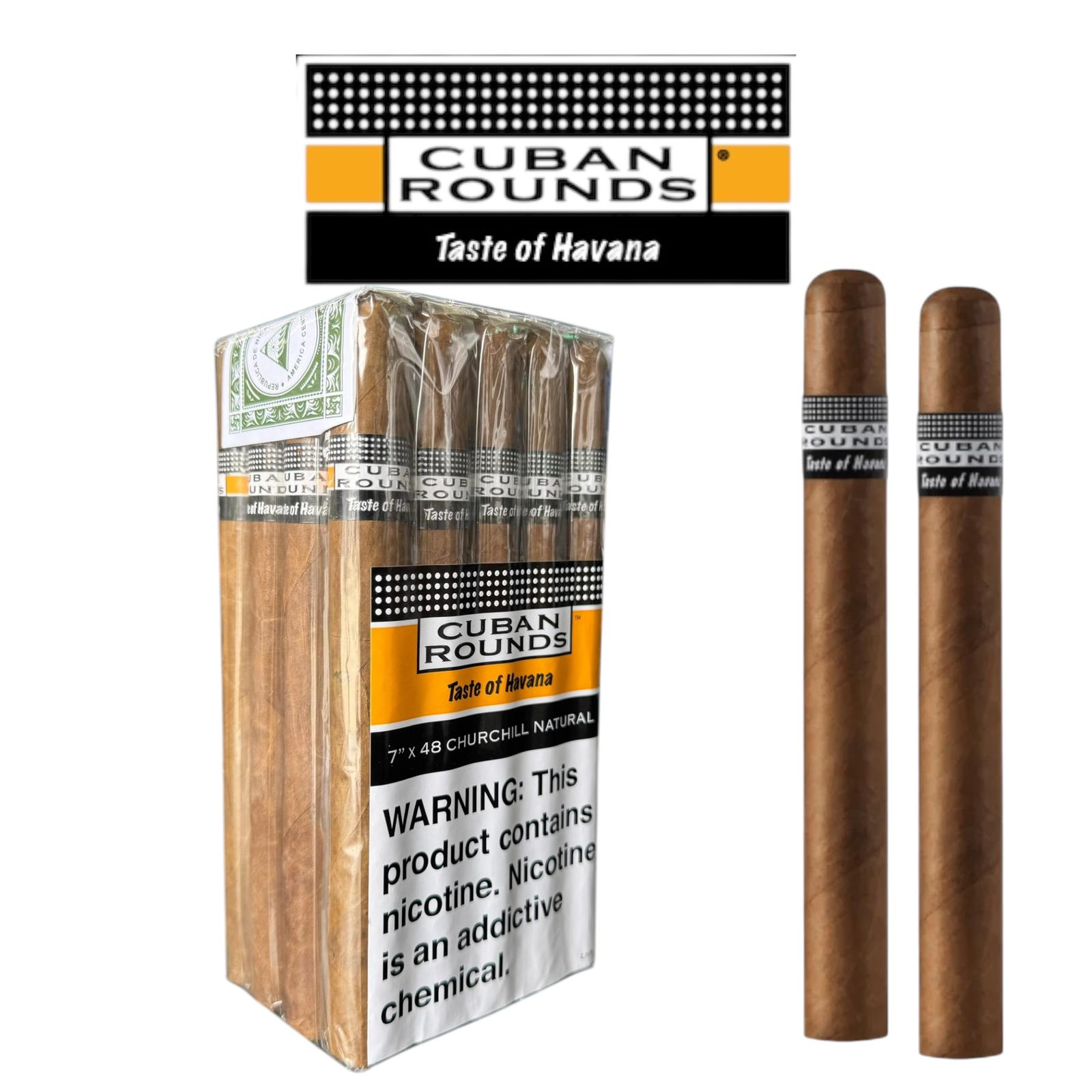 Cuban Rounds Natural Churchill-20ct | SoCAL Distro LLC