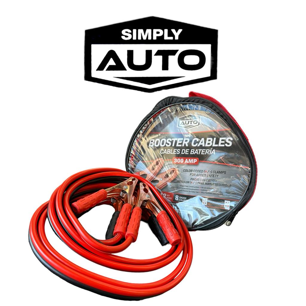 Simply Auto 300 amp 12ft 6G Booster Cables-1ct | SoCAL Distro LLC