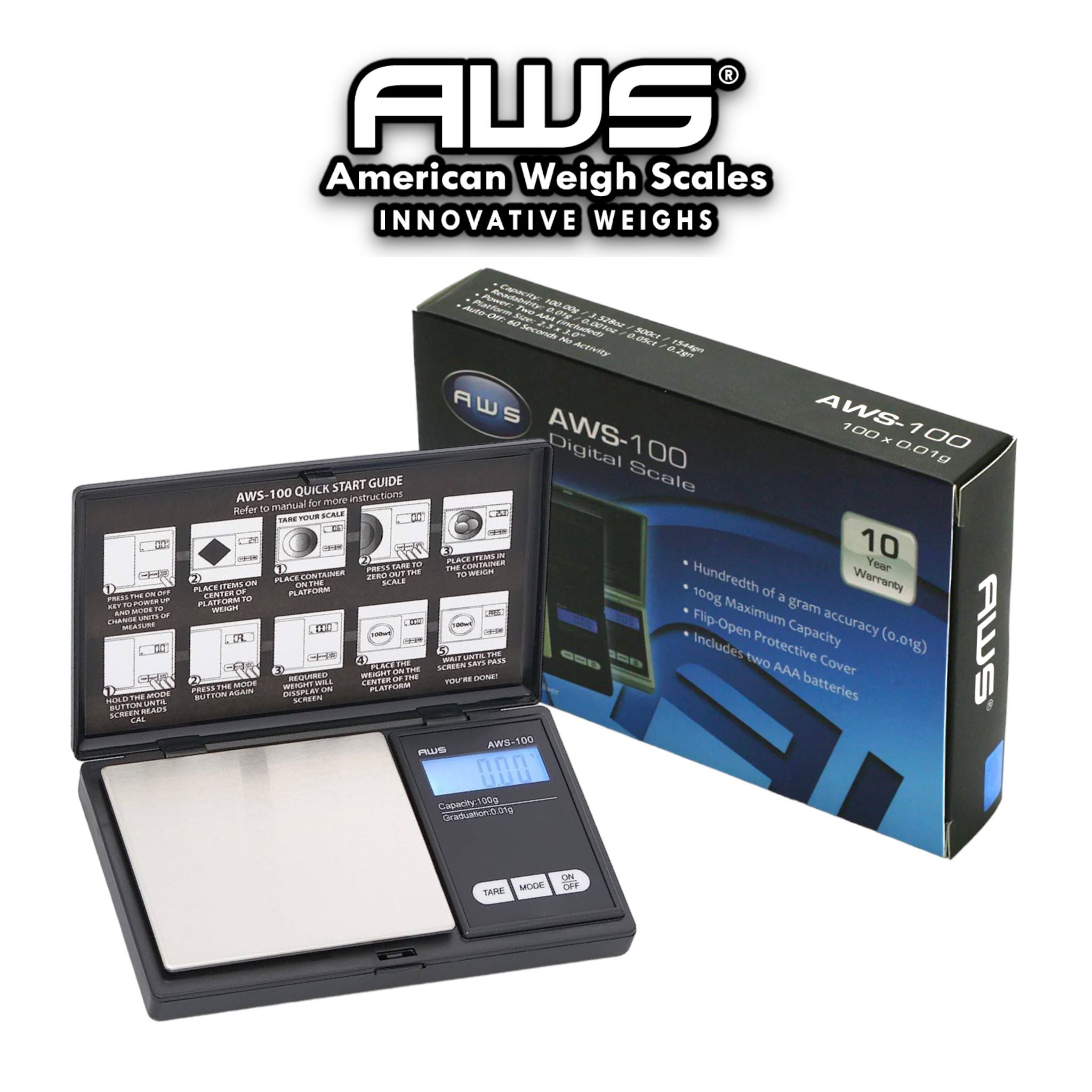 AWS-100- 0.01gm Scale | SoCAL Distro LLC