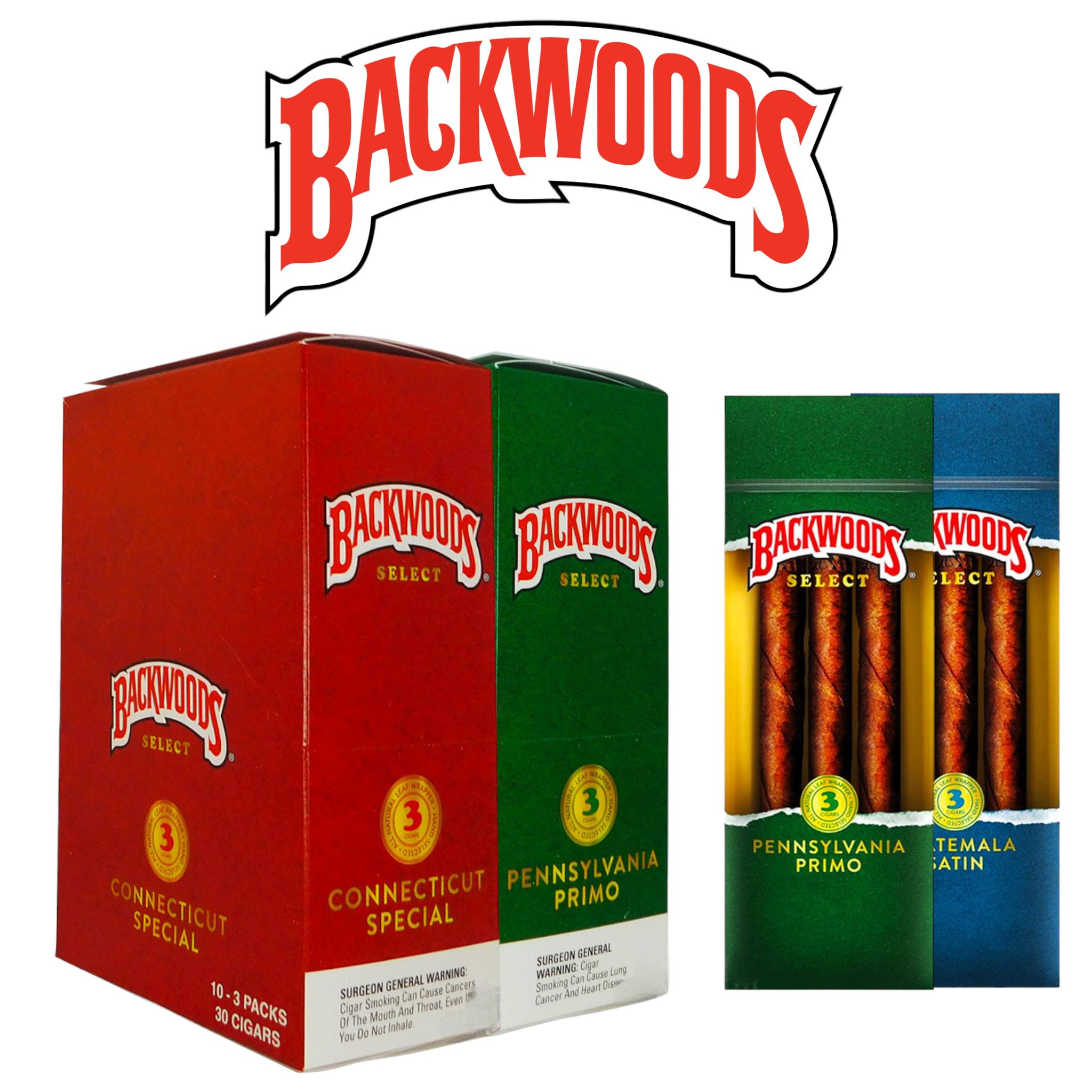 Backwoods SELECT 3pk -10ct | SoCAL Distro LLC