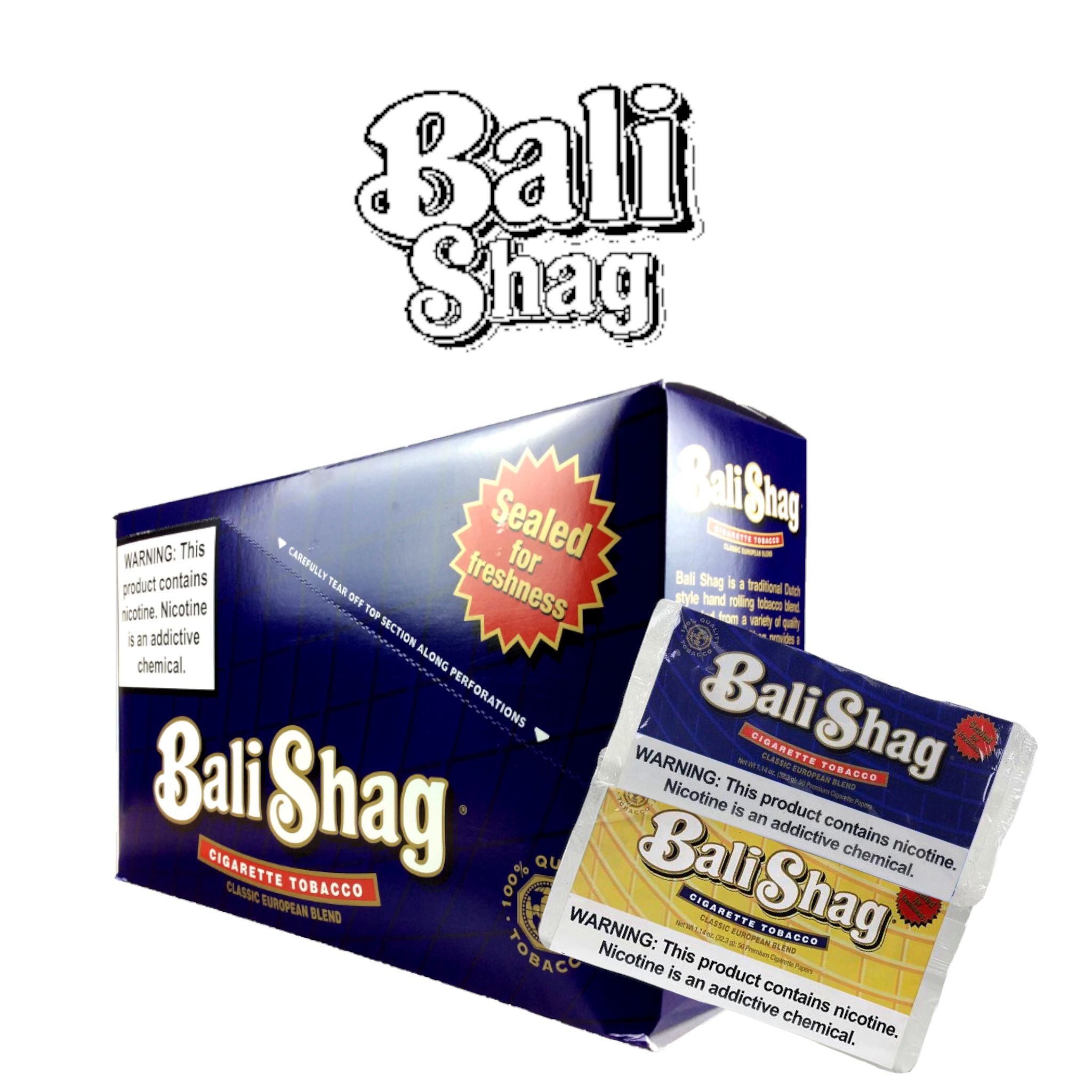 Bali Shag Pouch 1.14oz- 12ct | SoCAL Distro LLC