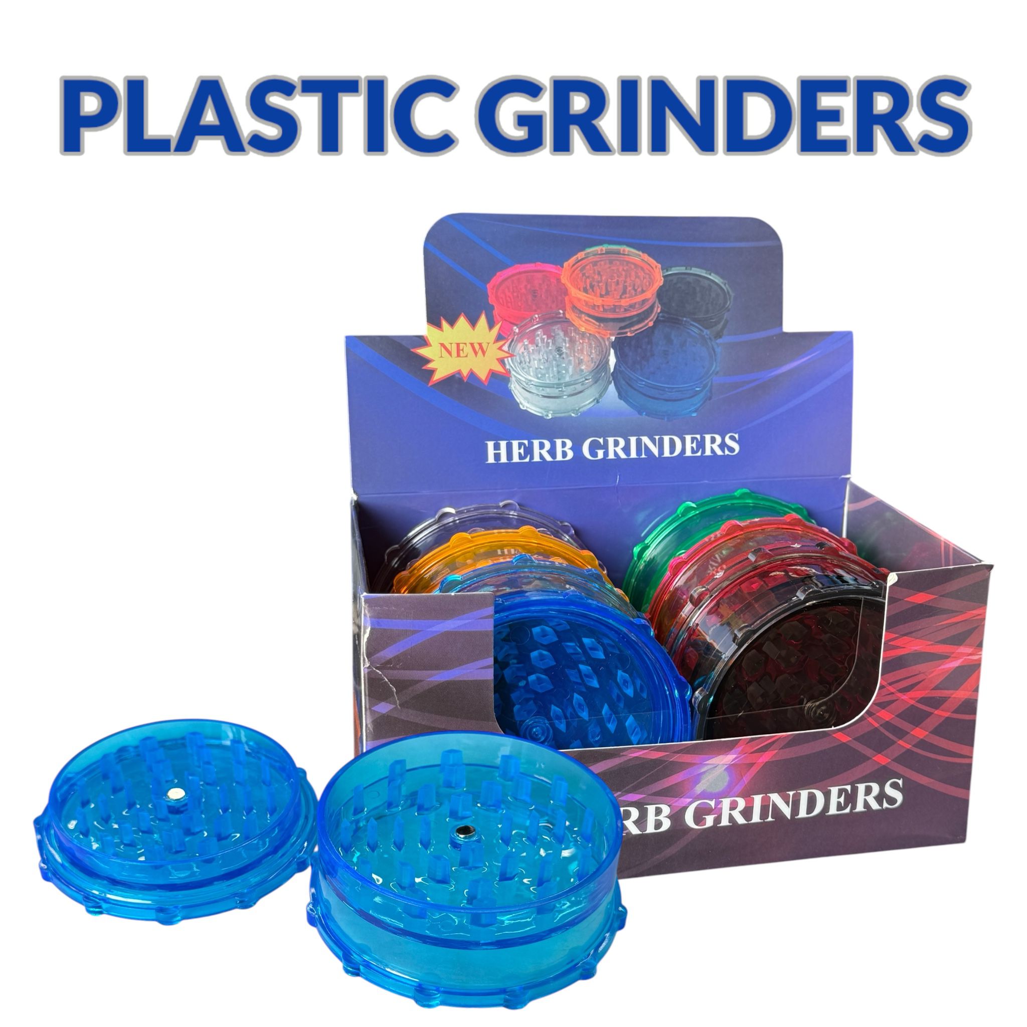 Plastic Grinders- 6ct | SoCAL Distro LLC
