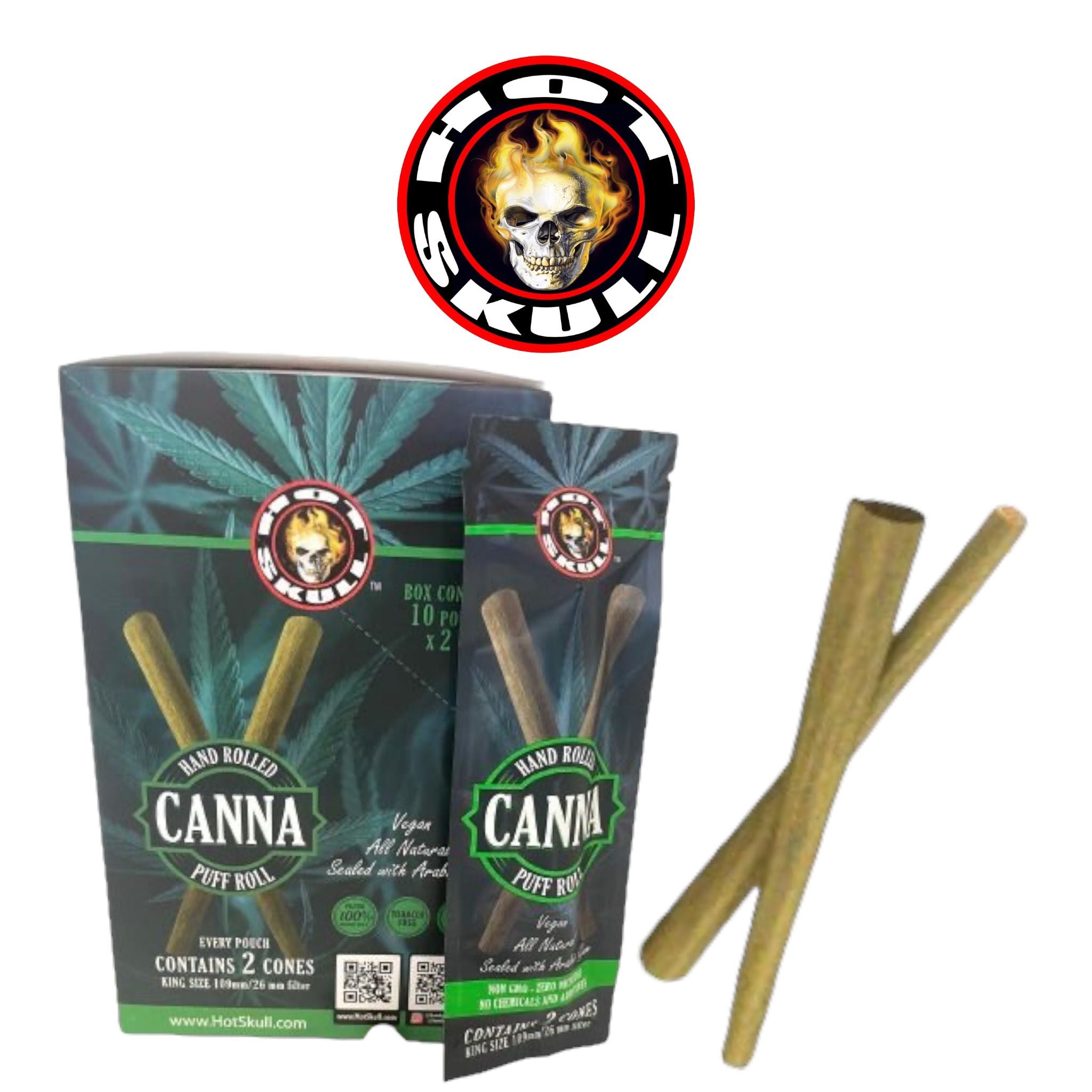 Hot Skull CANNA Puff Roll-10ct | SoCAL Distro LLC