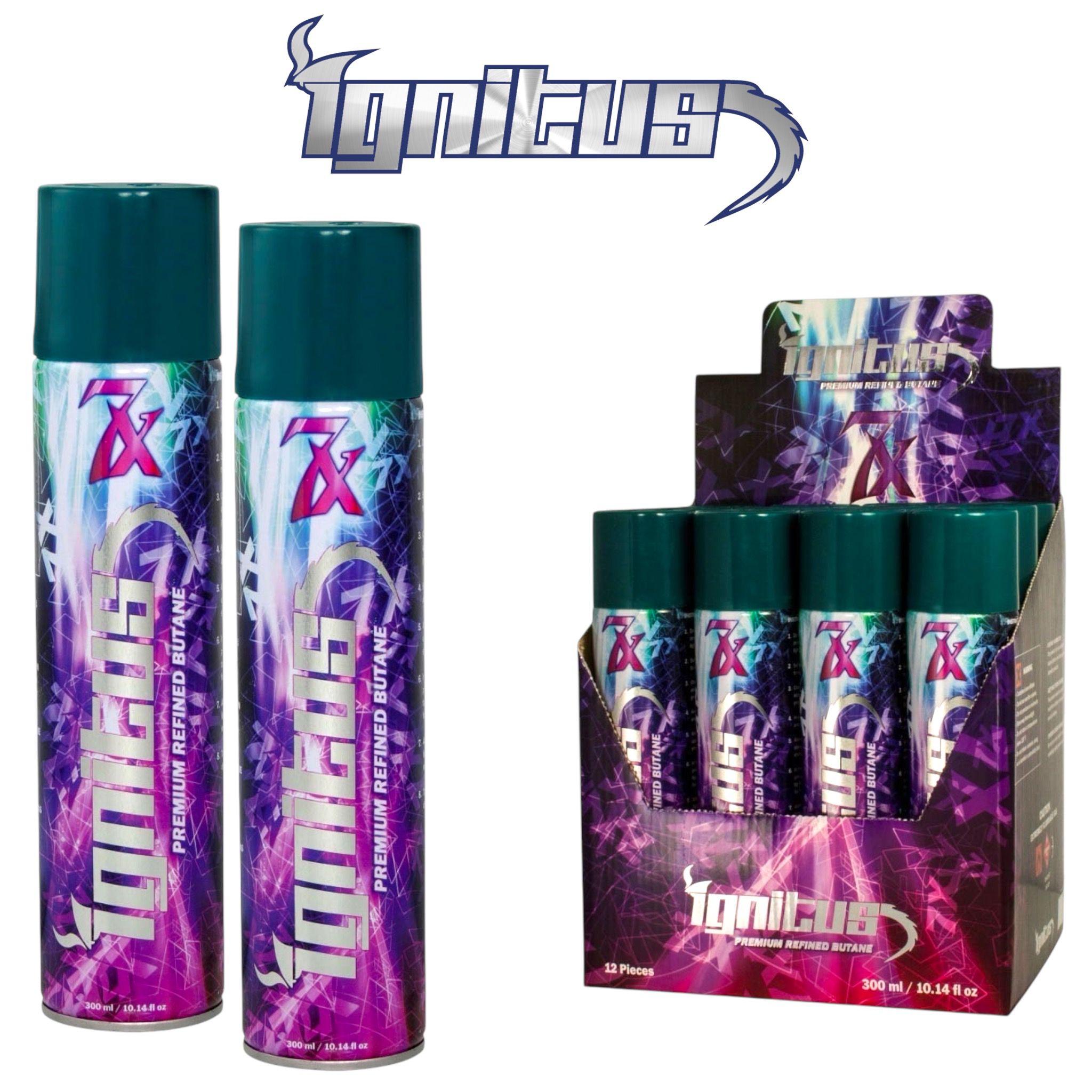Ignitus 7X Butane 300ml-12ct | SoCAL Distro LLC