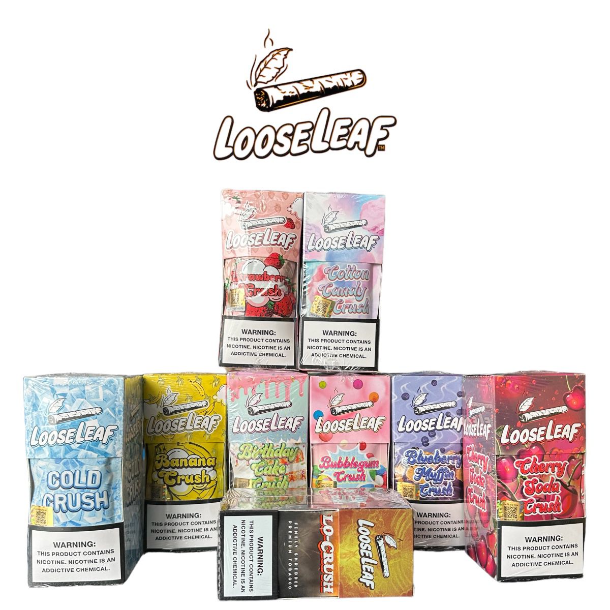 LooseLeaf CRUSH Pipe Tobacco 1pk Display-10ct | SoCAL Distro LLC