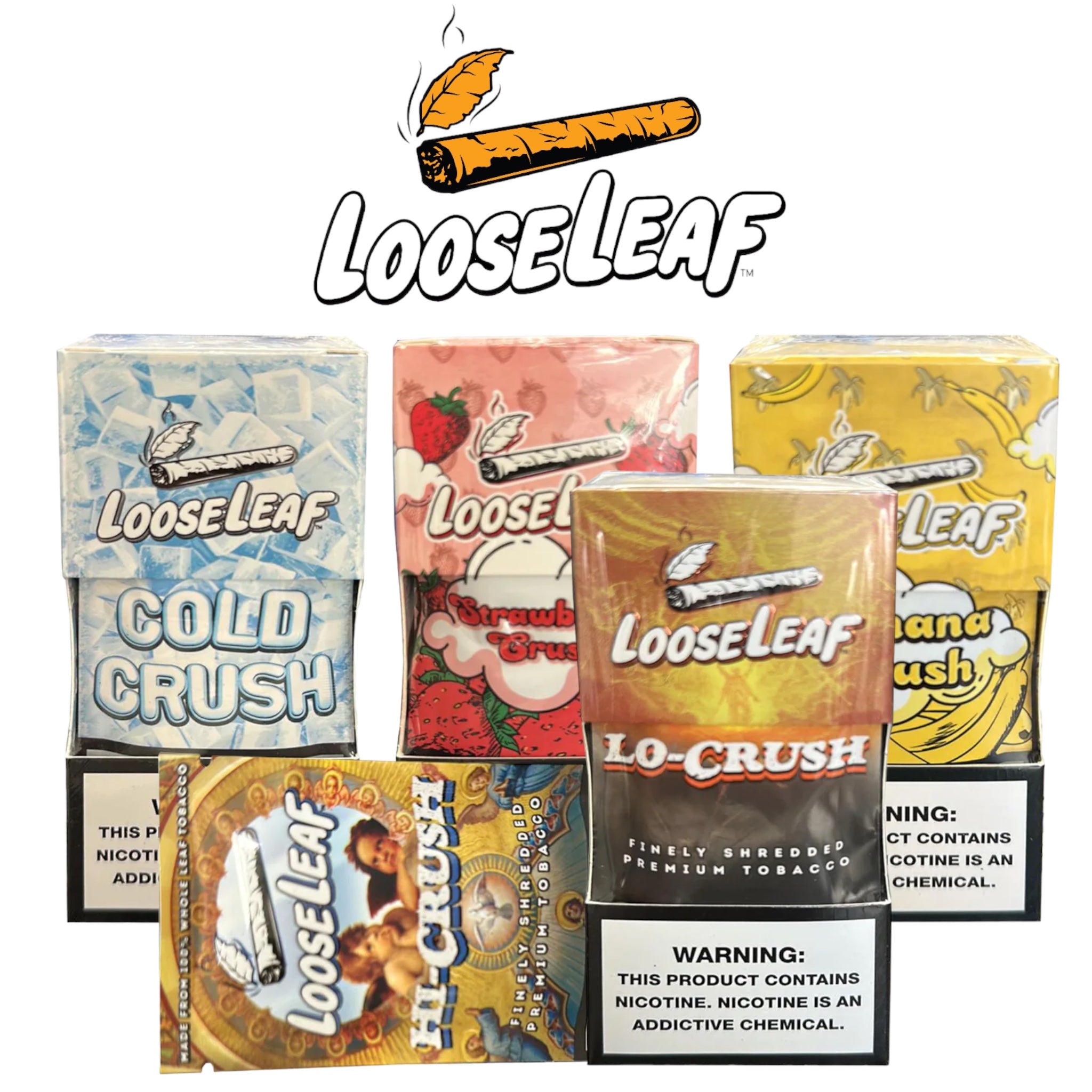 LooseLeaf CRUSH Pipe Tobacco 1pk Display-10ct | SoCAL Distro LLC