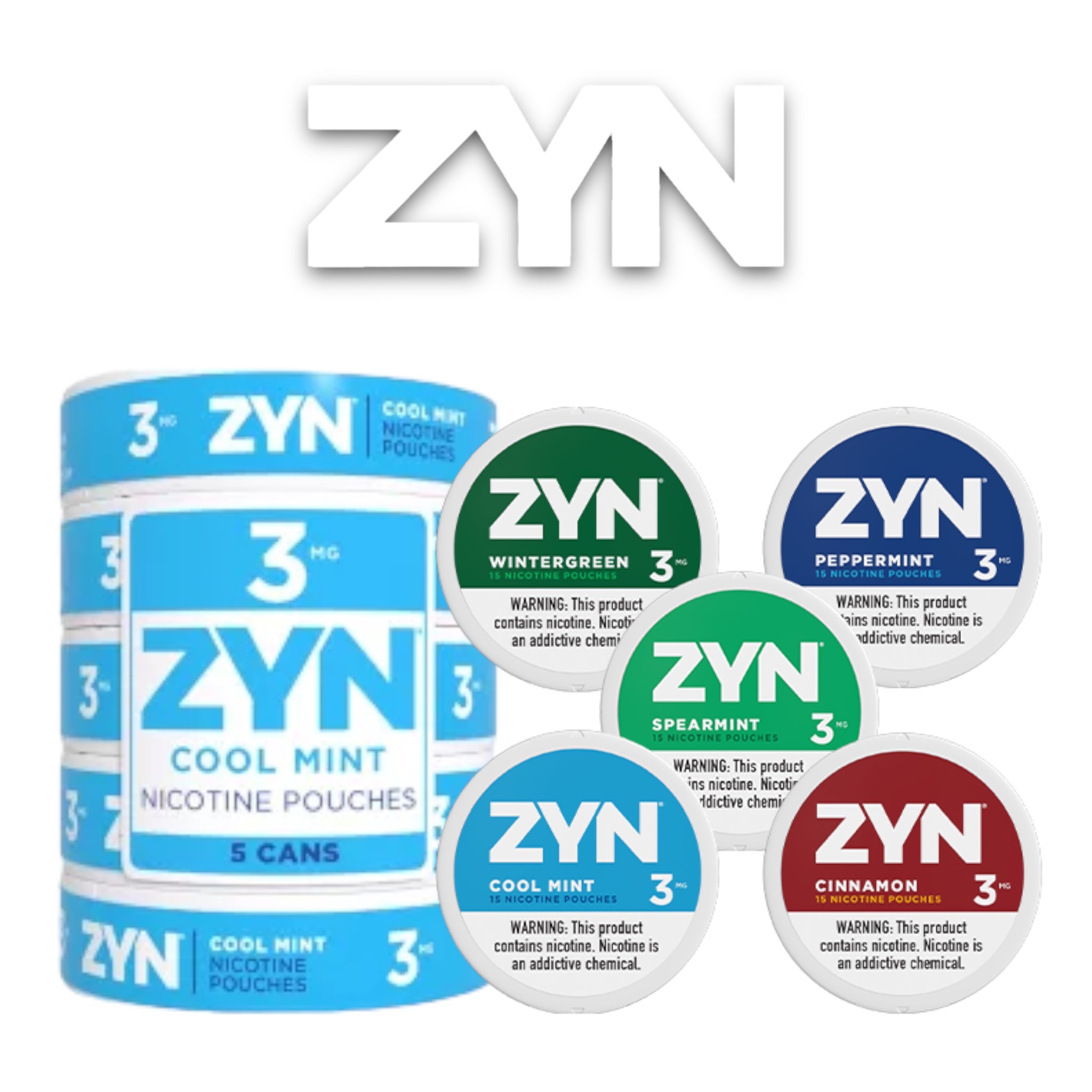 Zyn Nicotine Pouches 3mg Pouch -5ct | SoCAL Distro LLC