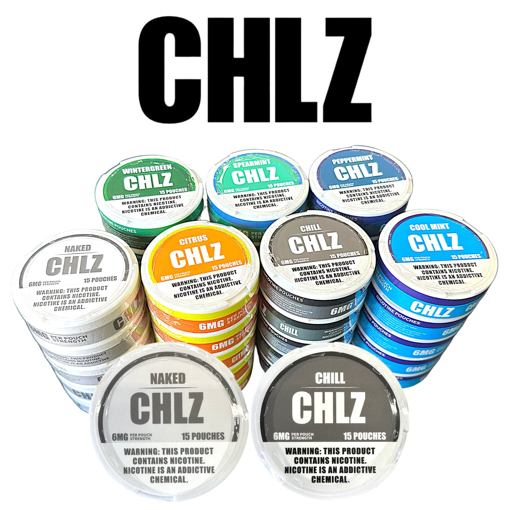 CHLZ Nicotine Pouch 6mg 15pk - 5ct | SoCAL Distro LLC