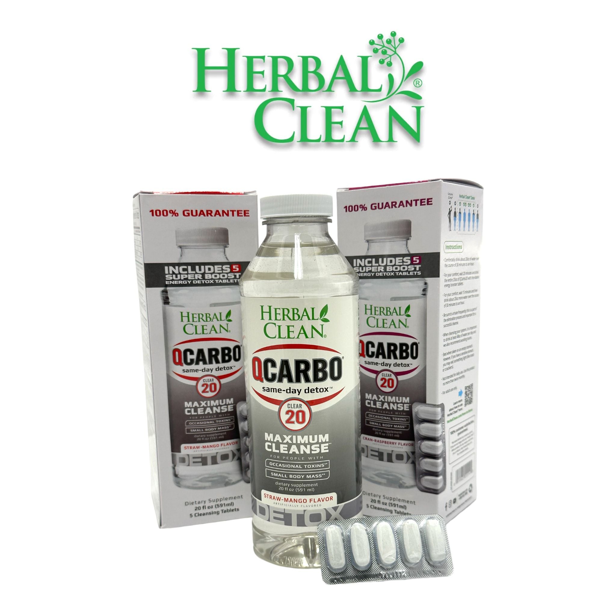 Herbal Clean Qcarbo Detox 20oz-1ct | SoCAL Distro LLC