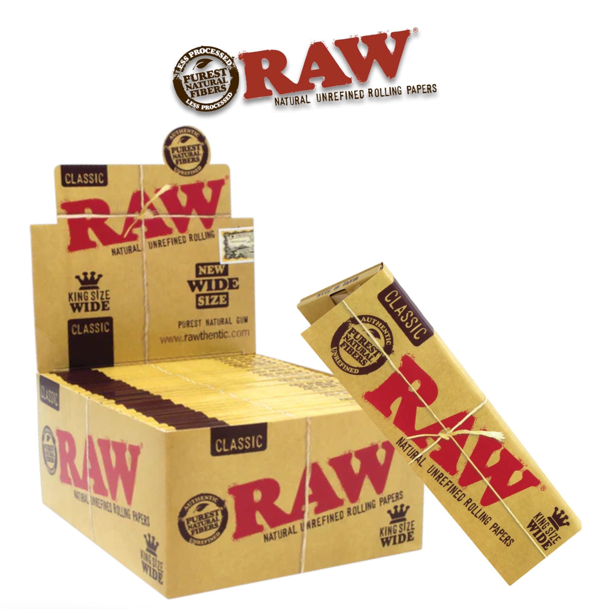Raw Classic Papers King WIDE- 50ct | SoCAL Distro LLC