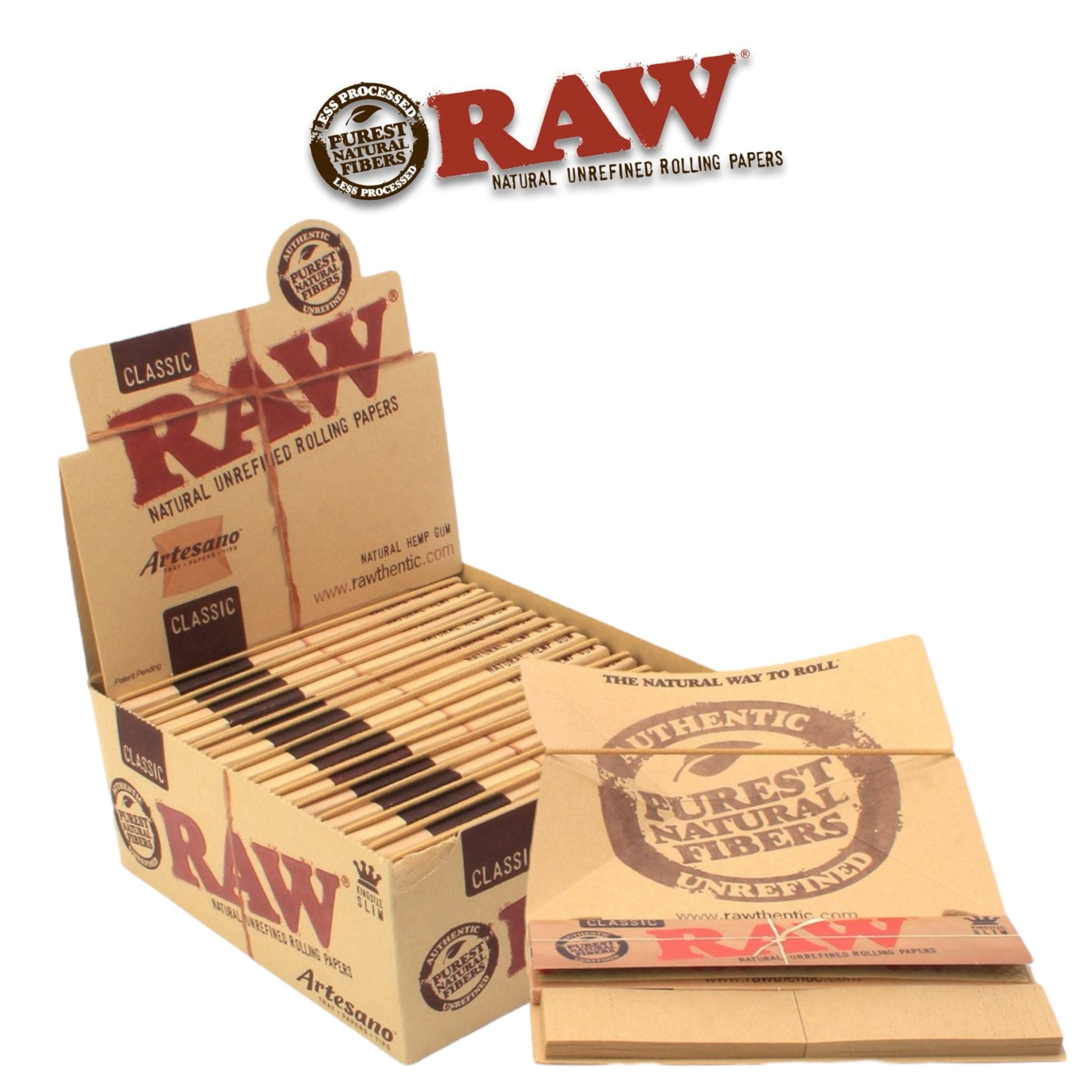 Raw Classic Papers Artesano King Slim 15ct | SoCAL Distro LLC