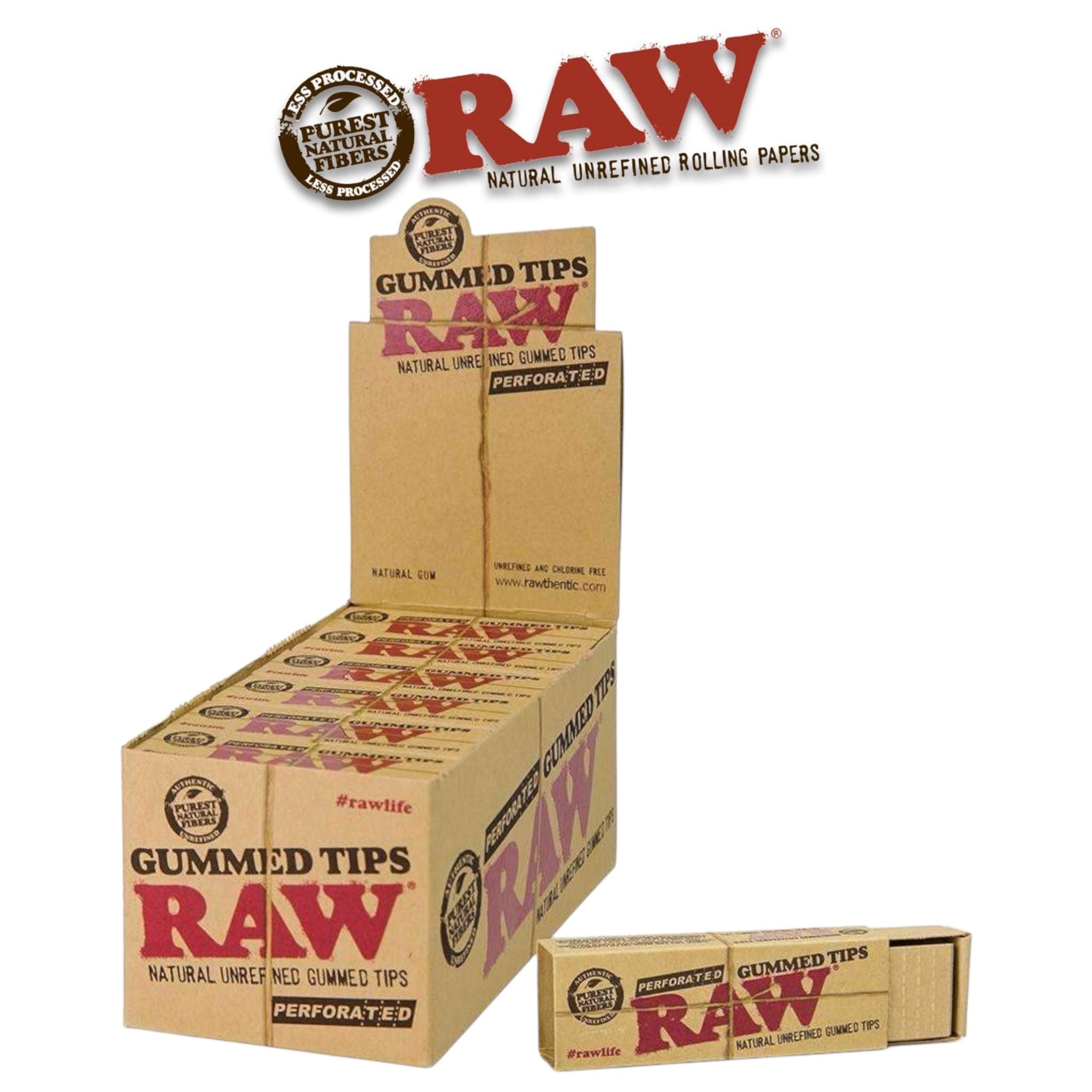 Raw Gummed Tips Perforated-24ct | SoCAL Distro LLC