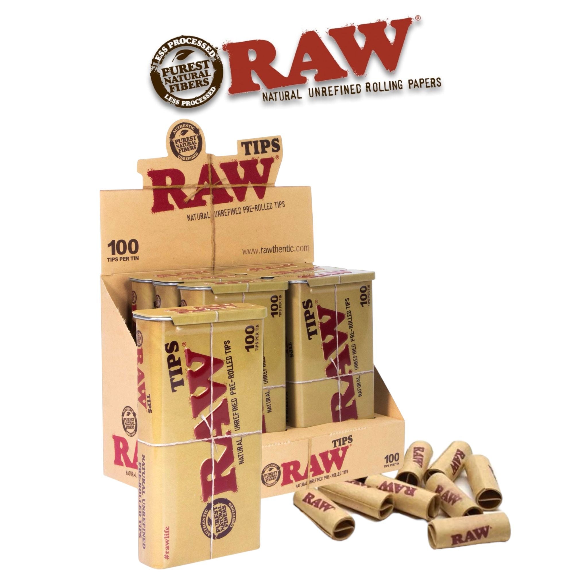 Raw Tips TIN pack-100ct | SoCAL Distro LLC