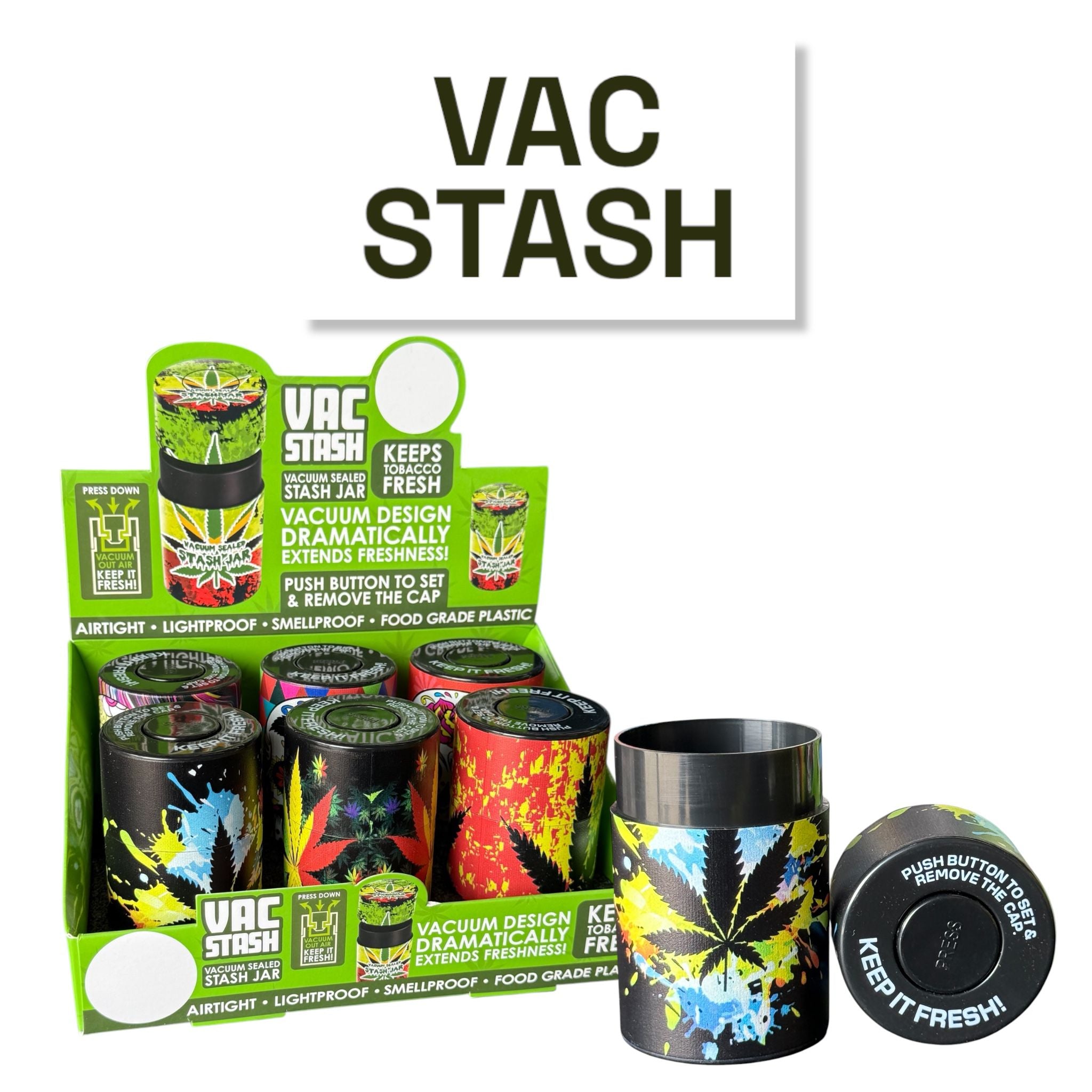Vacuum Stash Can-6ct | SoCAL Distro LLC
