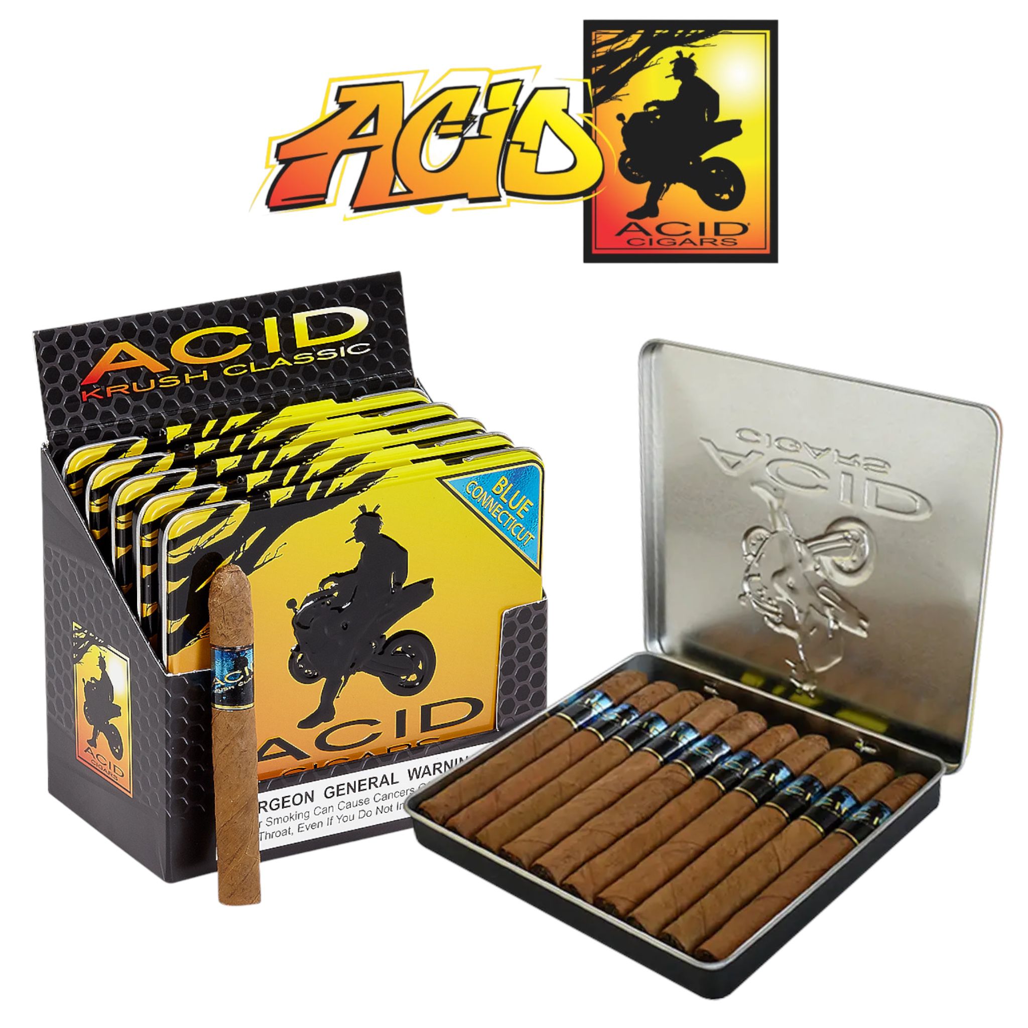 Acid Cigars Connecticut Tins 10pk-5ct | SoCAL Distro LLC