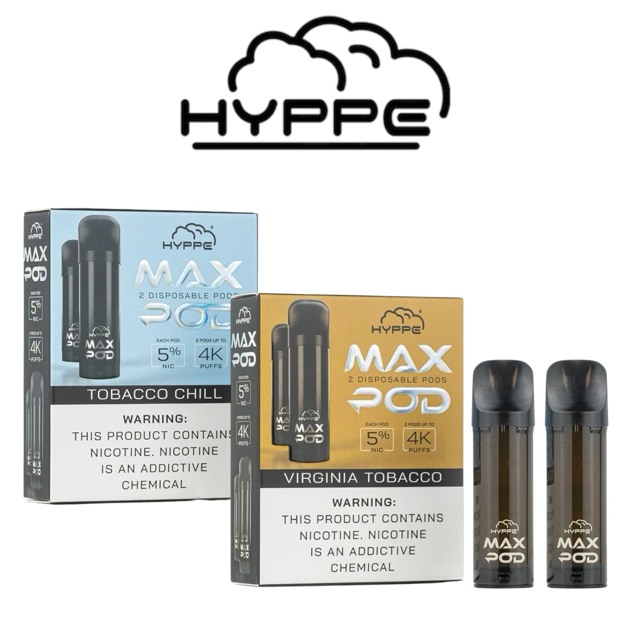 Hyppe Max Pods- 2pk-6ct | SoCAL Distro LLC