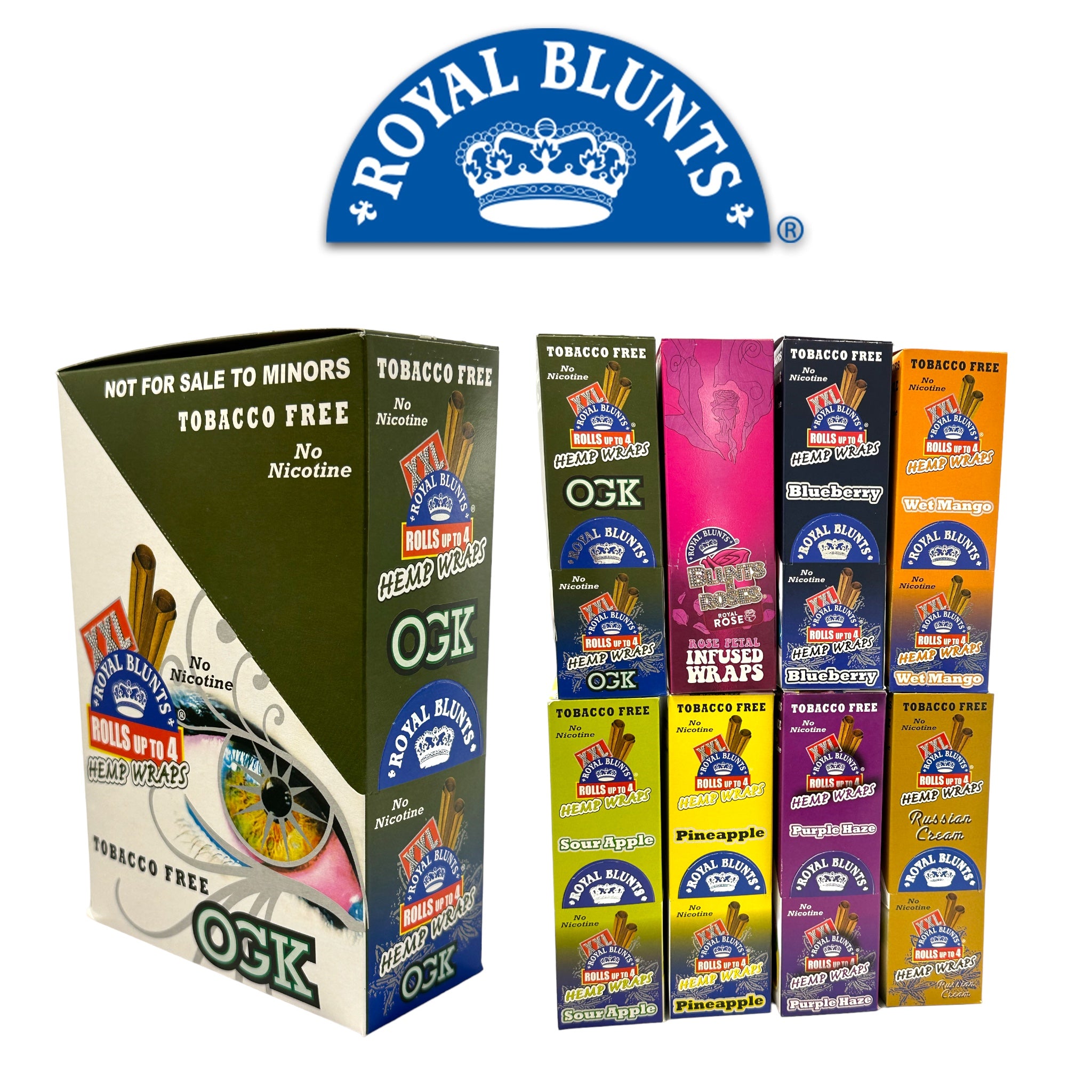 Royal XXL Hemp Blunt Wraps 2pk- 25ct | SoCAL Distro LLC