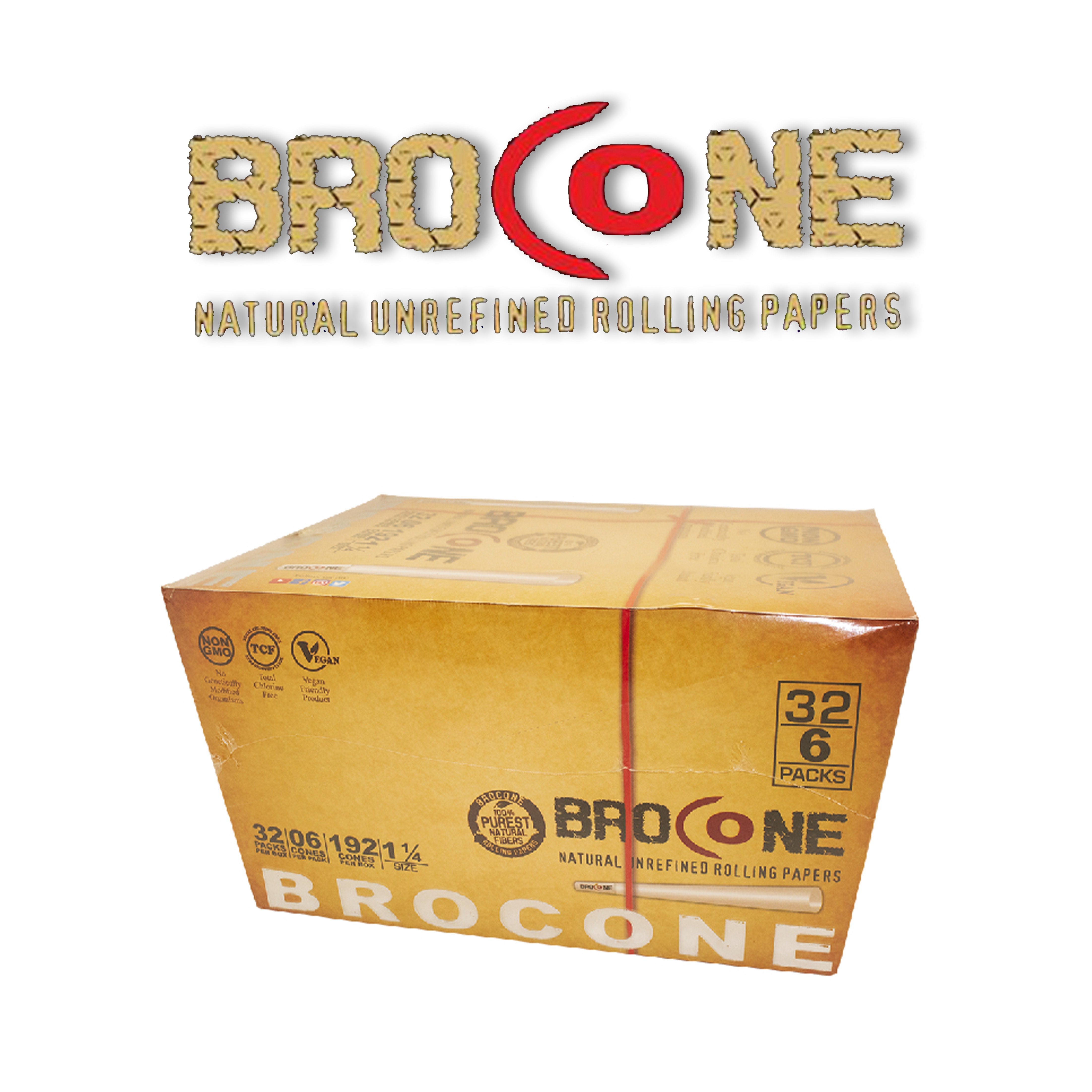 BroCone Pre Rolled Cones 1 1/4 6pk- 32ct | SoCAL Distro LLC